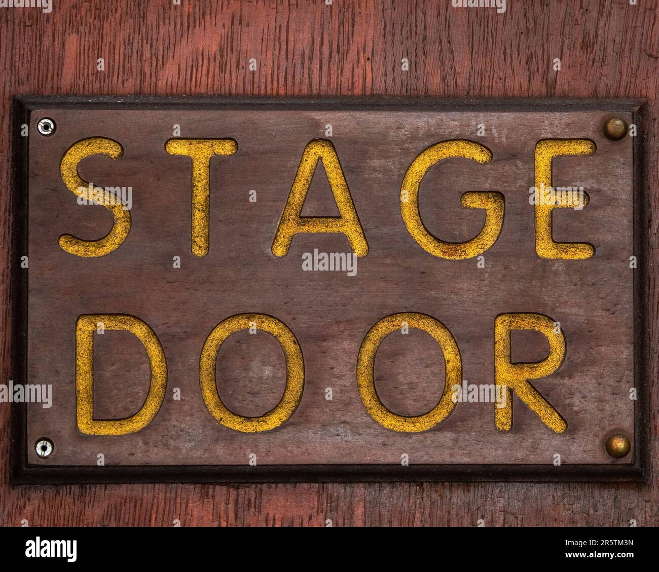 Sign for a stage door hi-res stock photography and images - Alamy
