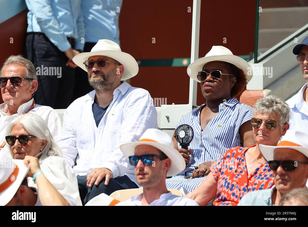 Paris, France. 05th June, 2023. Claudia Tagbo and her husband in the ...