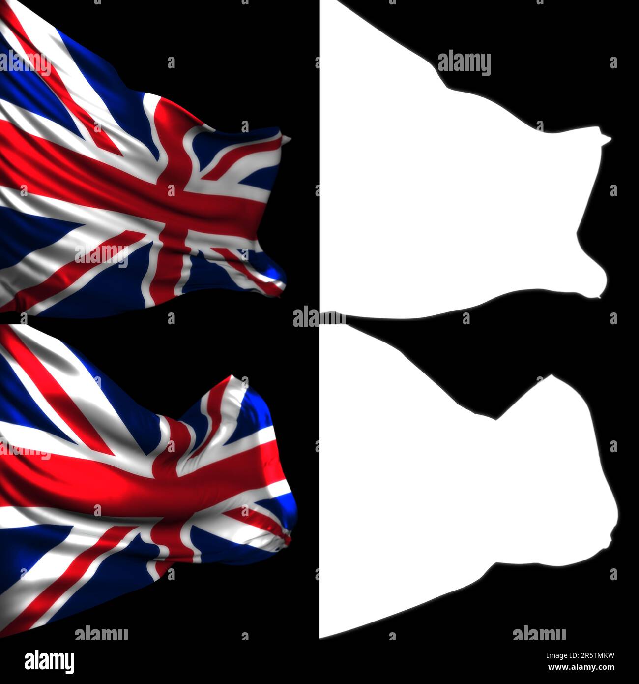 Stock photo of three images with two pictures showing the British and ...