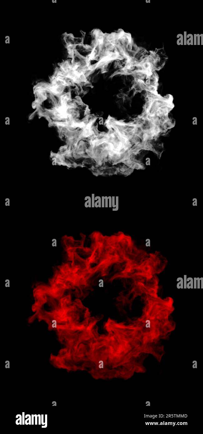 Stock photo of an eye composed of three different types of smoke in ...