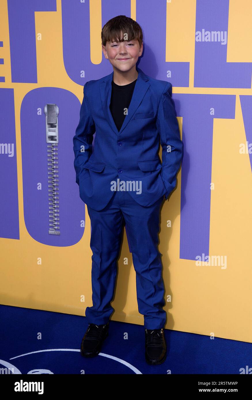 Aiden Cook attending the UK premiere for The Full Monty at The Leadmill ...