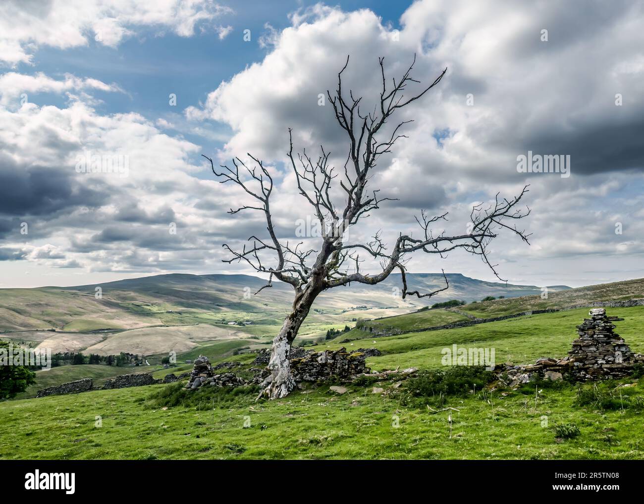 Walking to Garsdale Head From the Pennine Journey bridleway heading ...