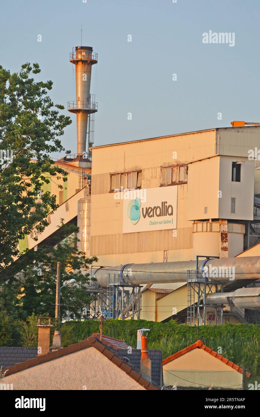 Verallia, factory, Chalon sur Saône, Saone et Loire, France Stock Photo ...