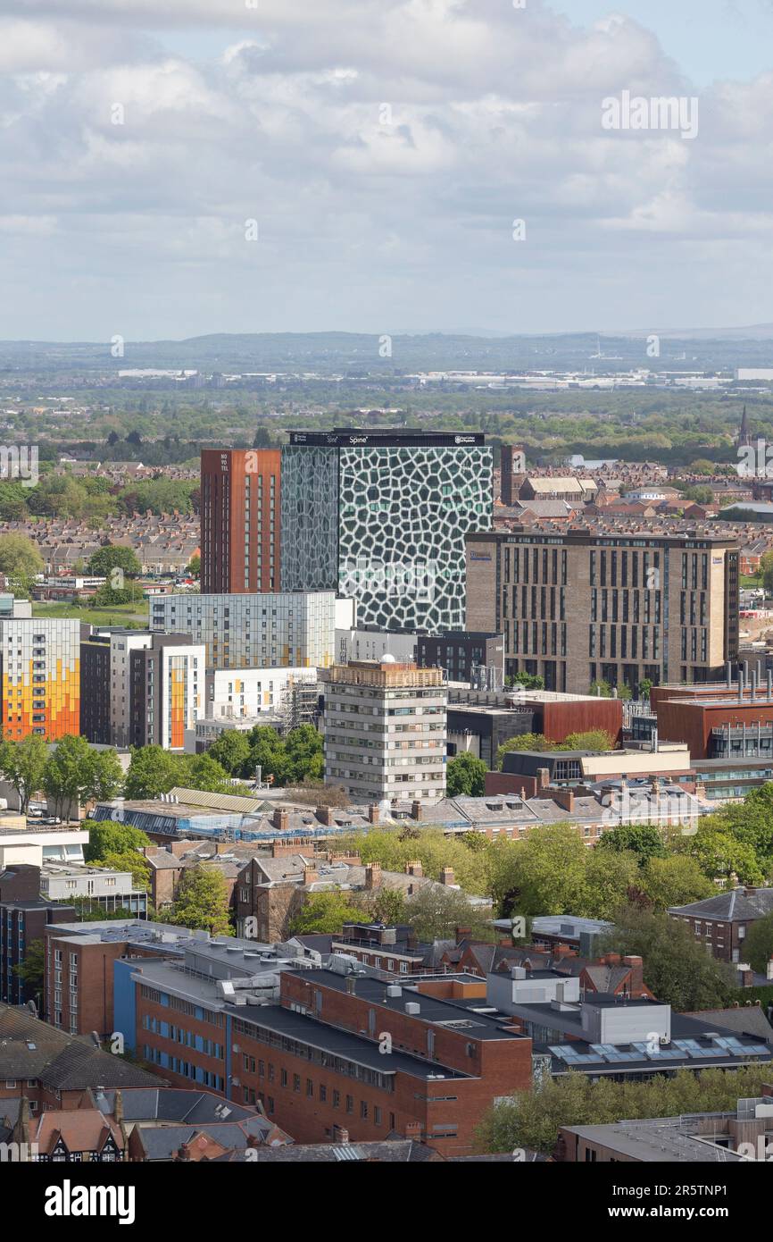 Liverpool, united kingdom May, 16, 2023 The Spine Building. Royal ...