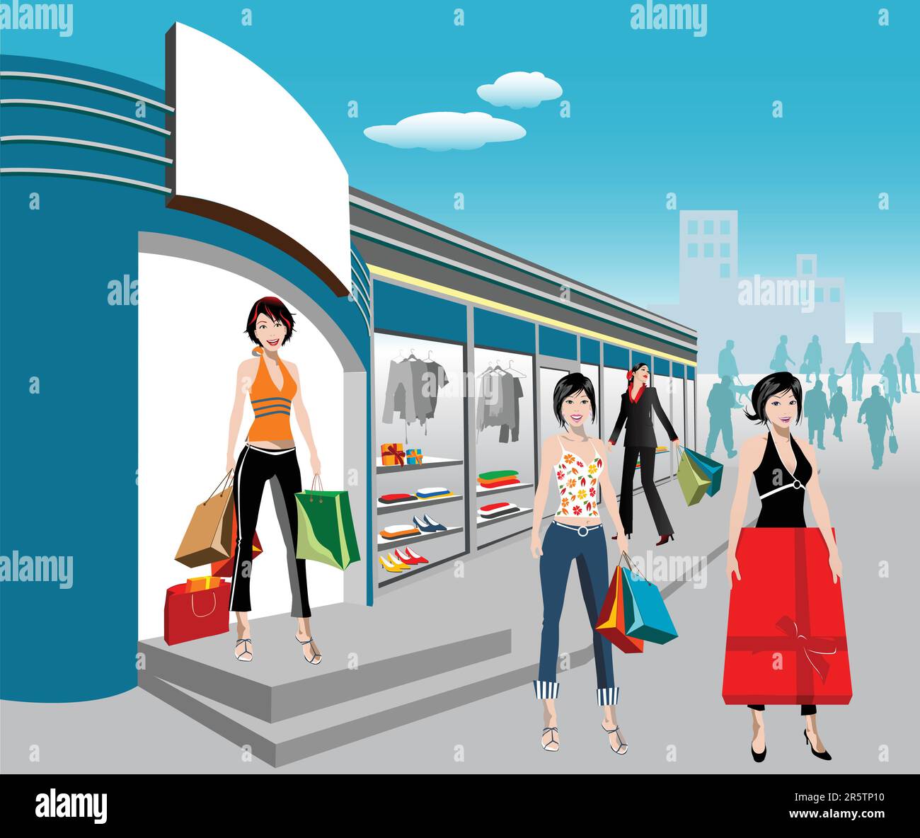 detailed illustration of shopping Stock Vector Image & Art - Alamy