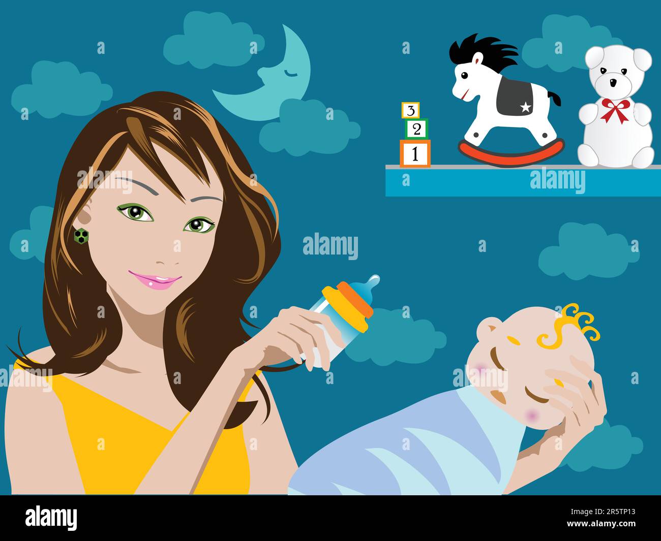 Care love mom on Stock Vector Images - Alamy