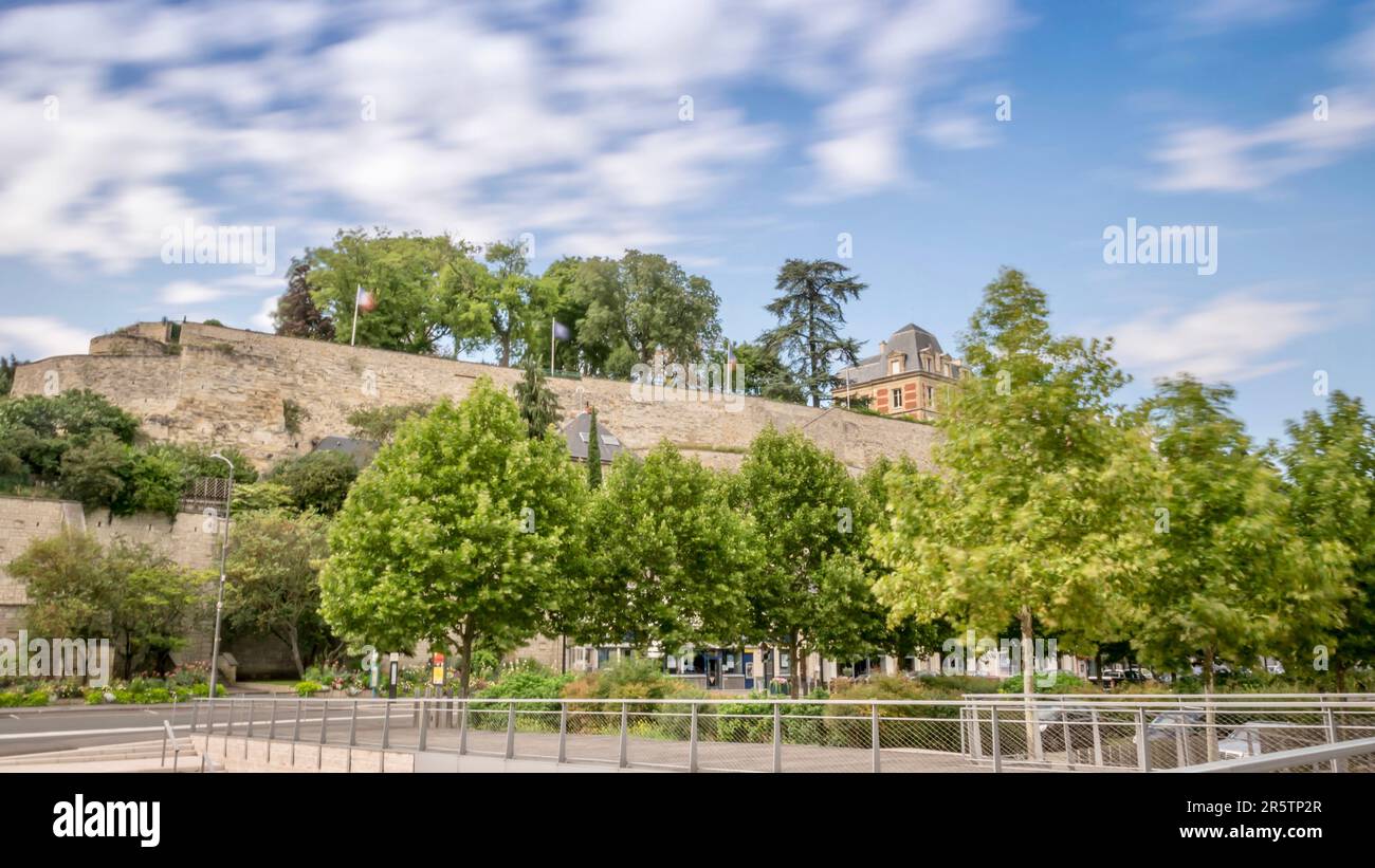 A majestic building atop a hill, with a stunning view of the ...