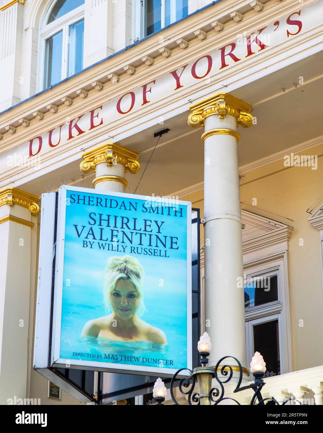 London, UK - April 20th 2023: The billboard on the exterior of the Duke ...