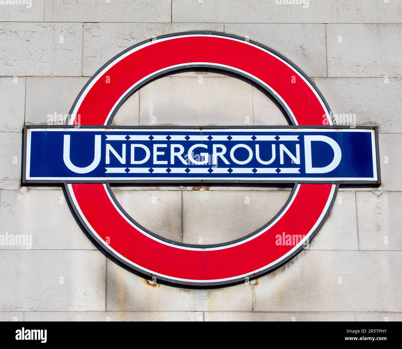 London, UK - April 20th 2023: Close-up of a vintage London Underground ...