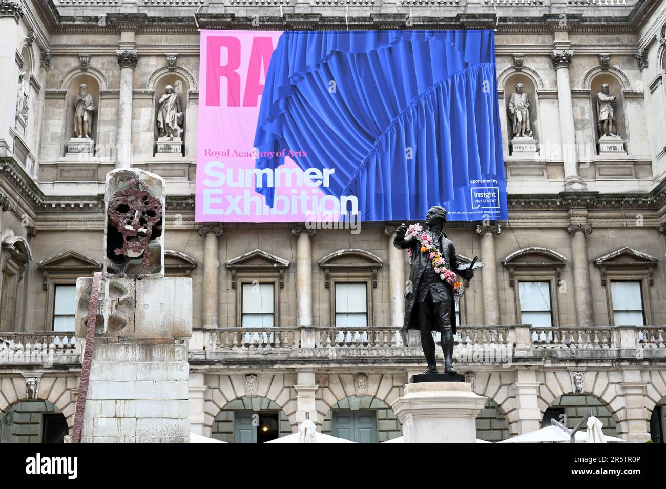 London, UK. 05th June, 2023. London, UK. Sir Joshua Reynolds Statue ...