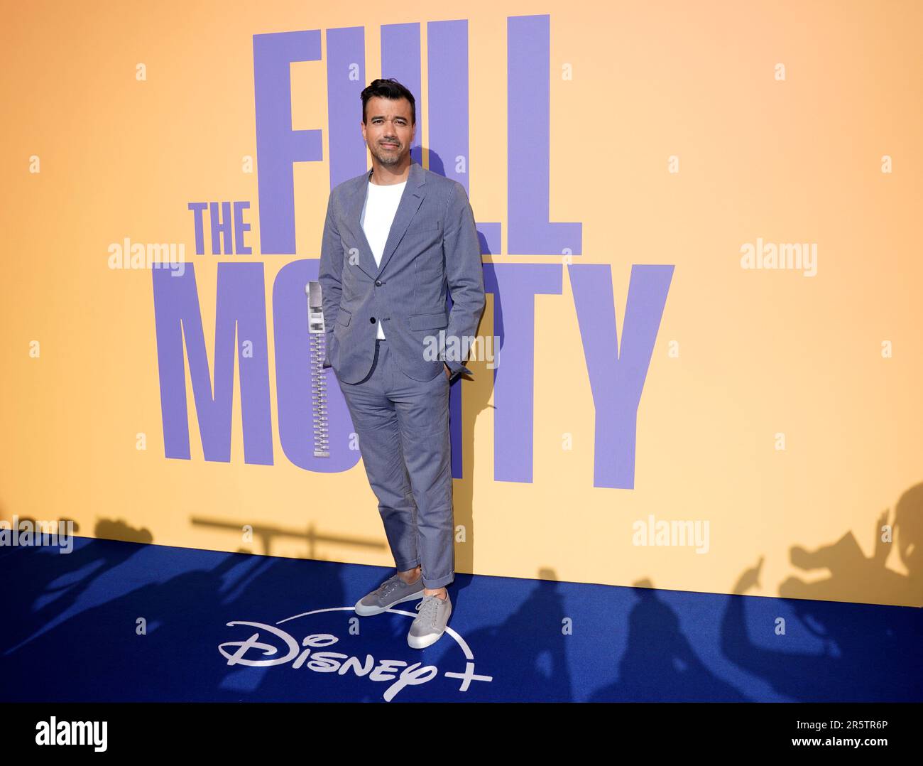 Phillip Rhys Chaudhary attending the UK premiere for The Full Monty at ...