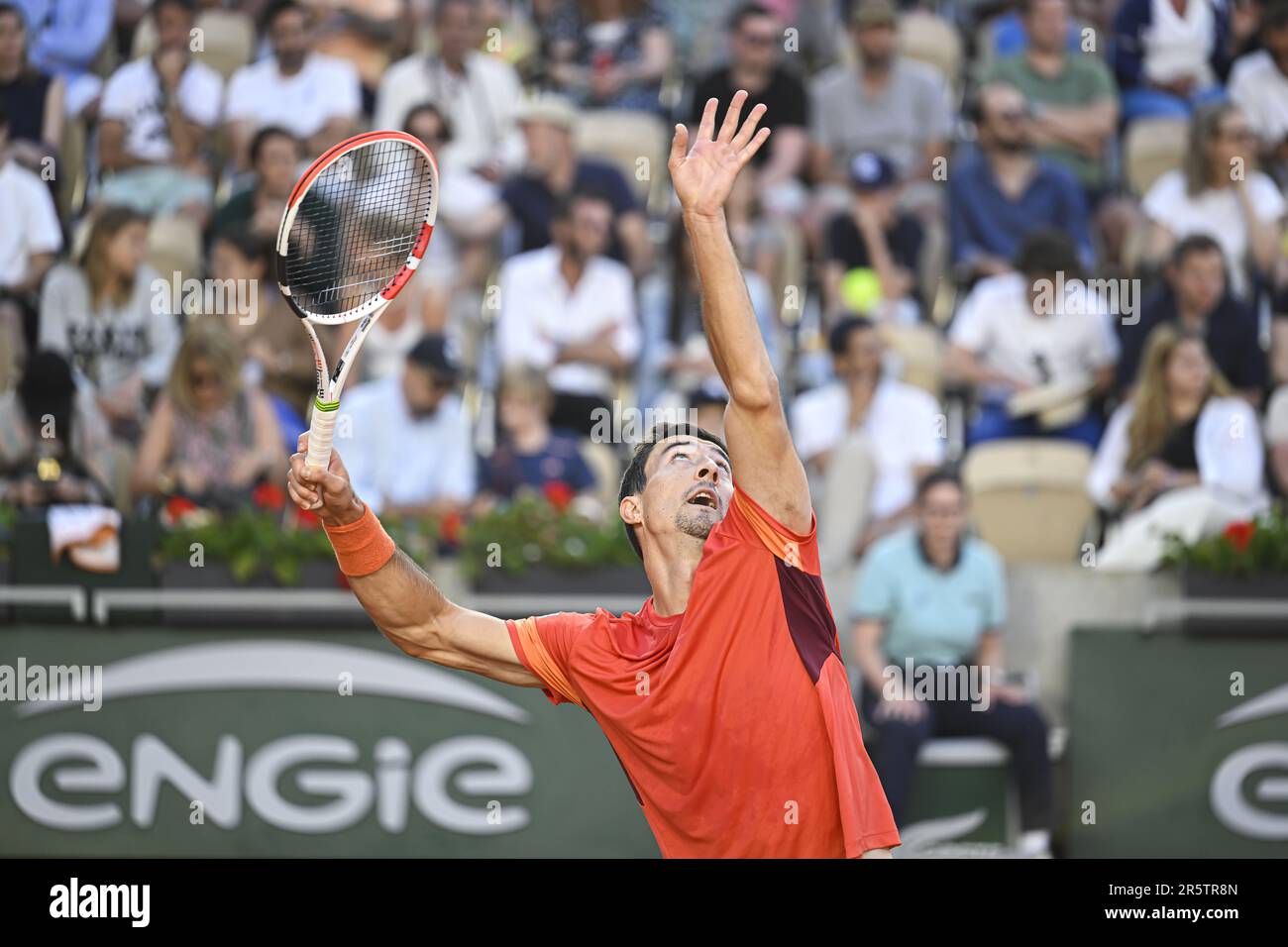Sebastian Ofner of Austria during the French Open, Grand Slam tennis ...