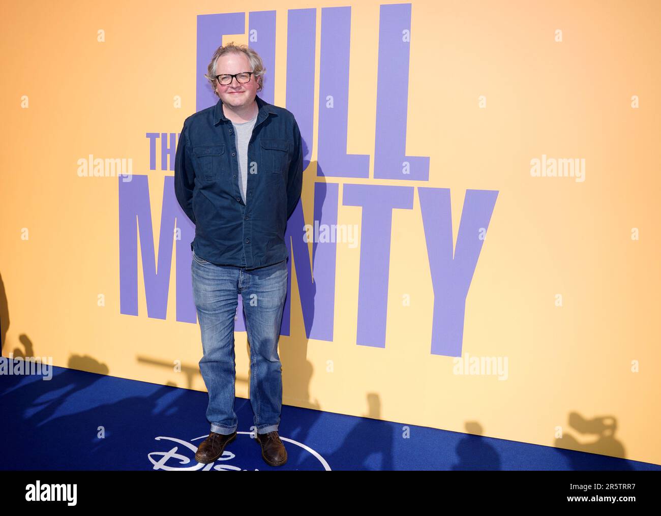 Miles Jupp attending the UK premiere for The Full Monty at The Leadmill ...