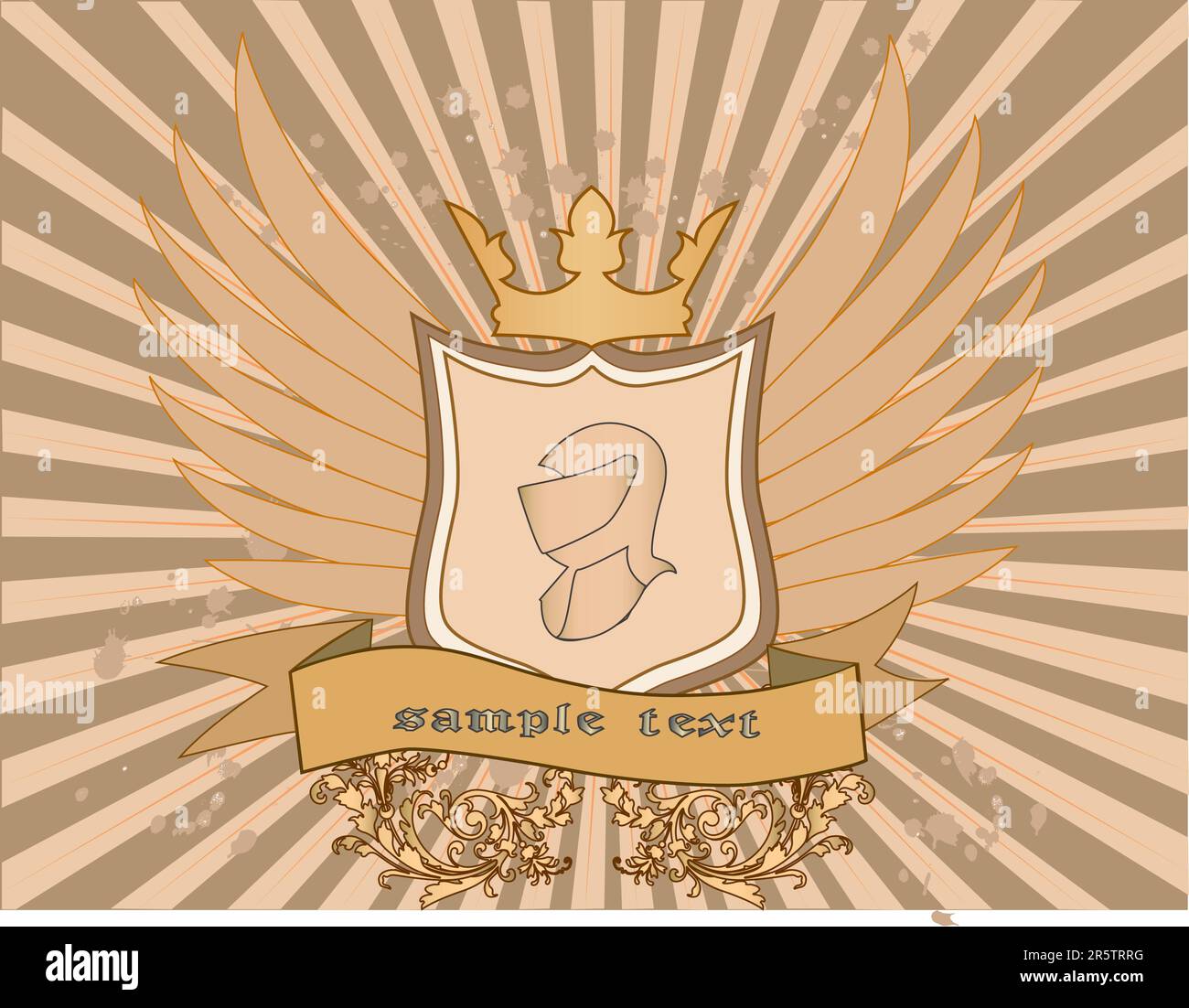 Modern coat of arms Stock Vector Images - Alamy