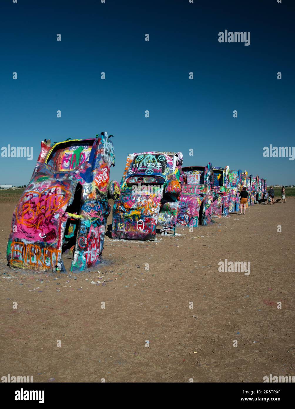 Cadillac Ranch Art Installation. Amarillo, Texas, USA Stock Photo - Alamy