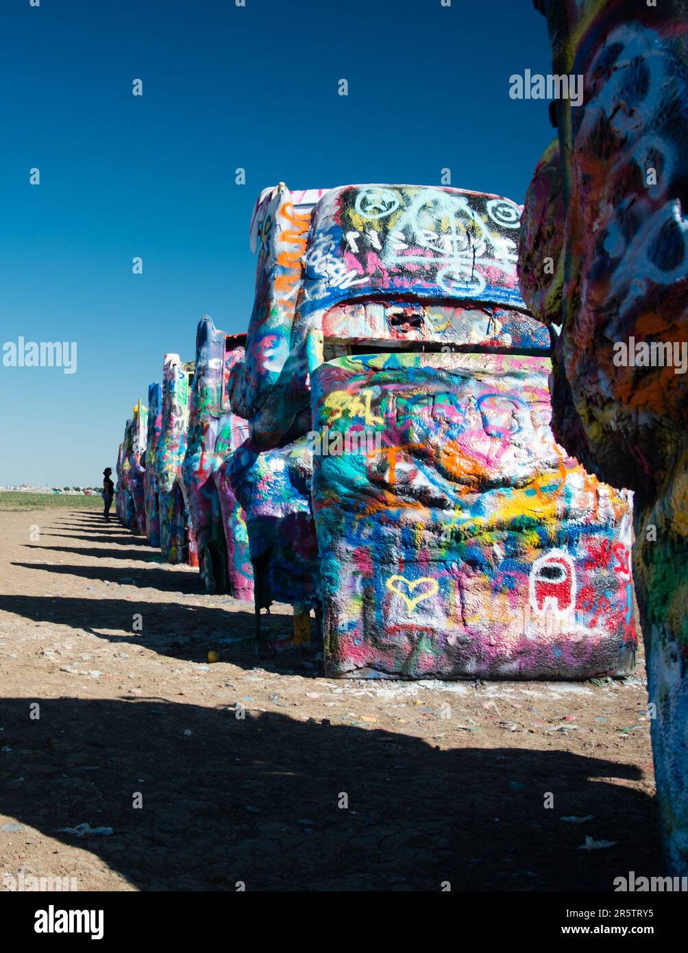 Cadillac Ranch Art Installation. Amarillo, Texas, USA Stock Photo - Alamy