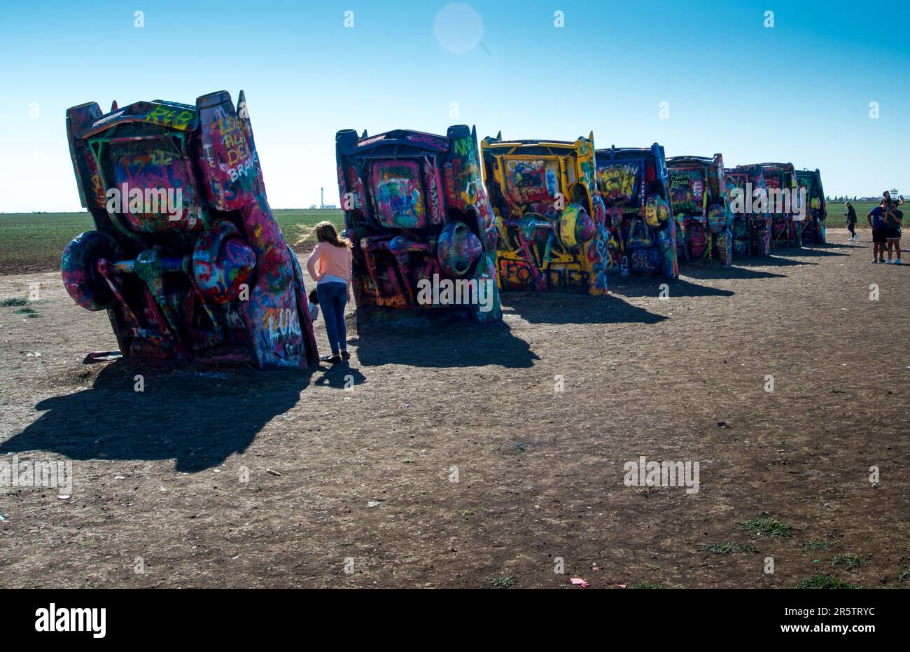 Cadillac Ranch Art Installation. Amarillo, Texas, USA Stock Photo - Alamy