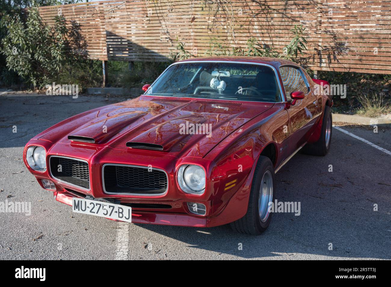 A classic American sports car of second-generation Pontiac Firebird ...