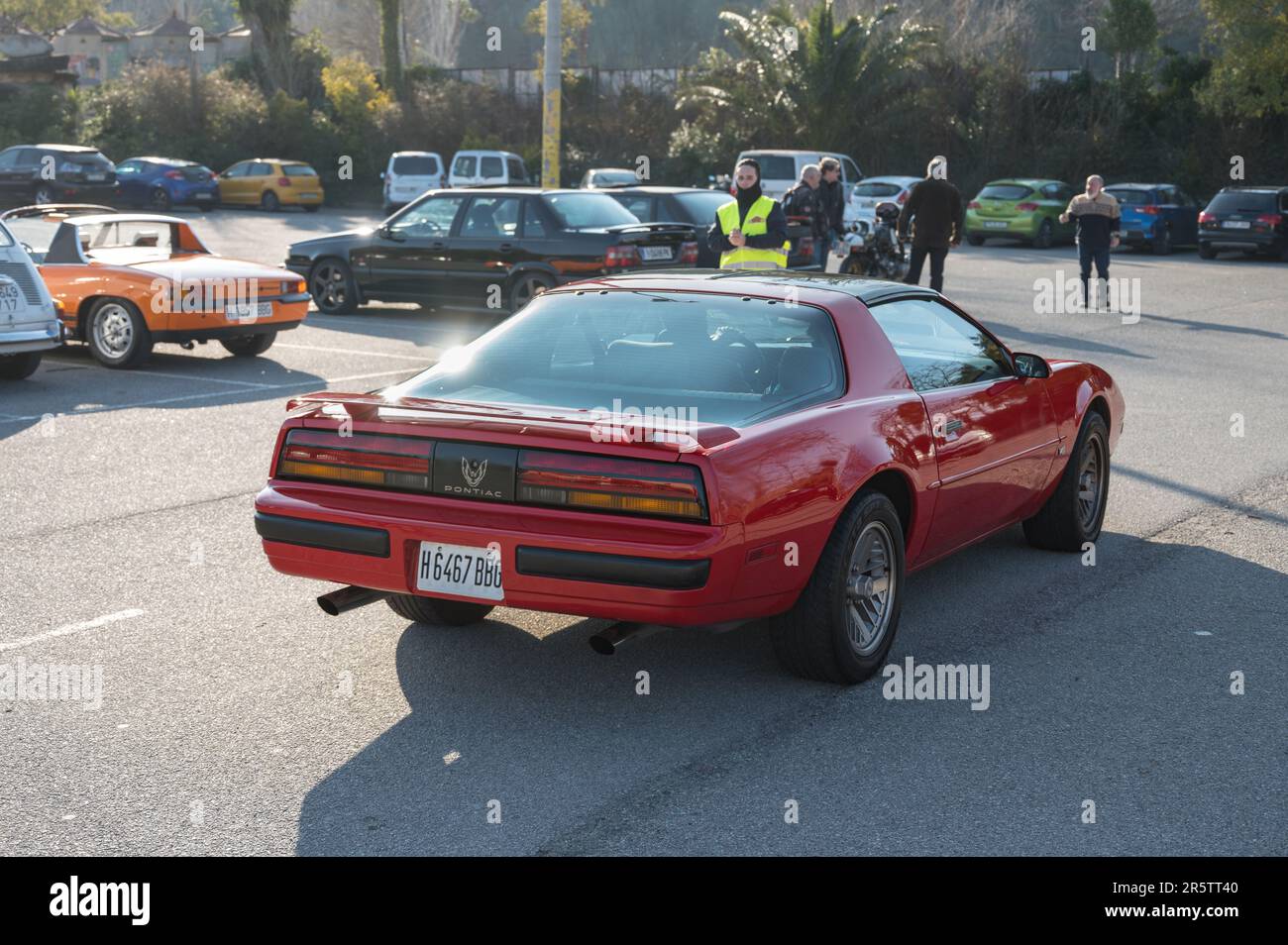 A classic American sports car of second-generation Pontiac Firebird ...