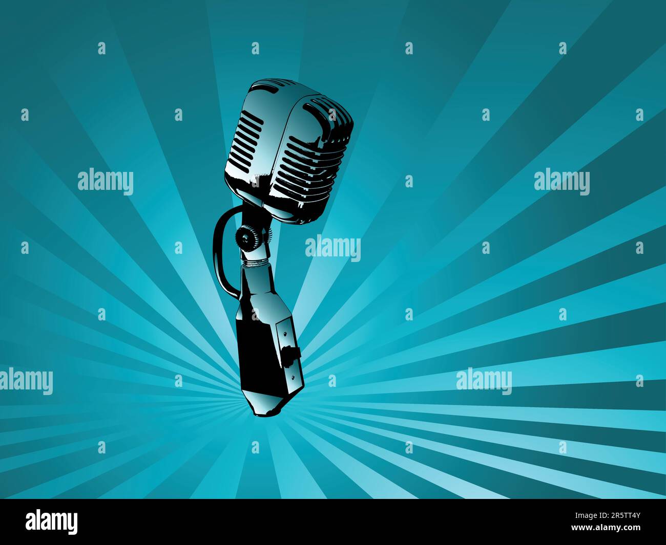Microphone vintage illustration Stock Vector Images - Alamy