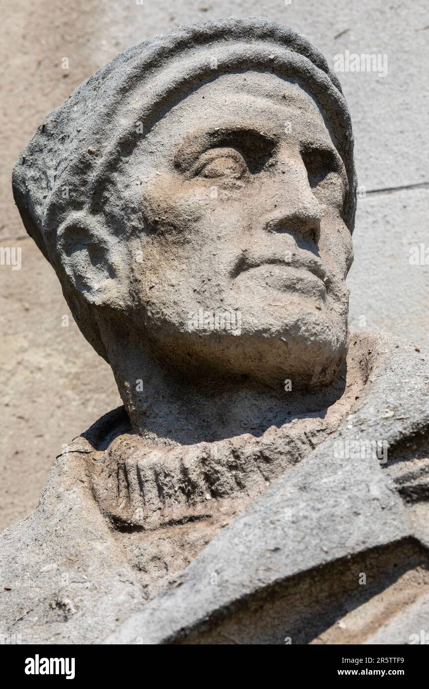 London, UK - April 17th 2023: A sculpture at the Tower Hill Memorial ...