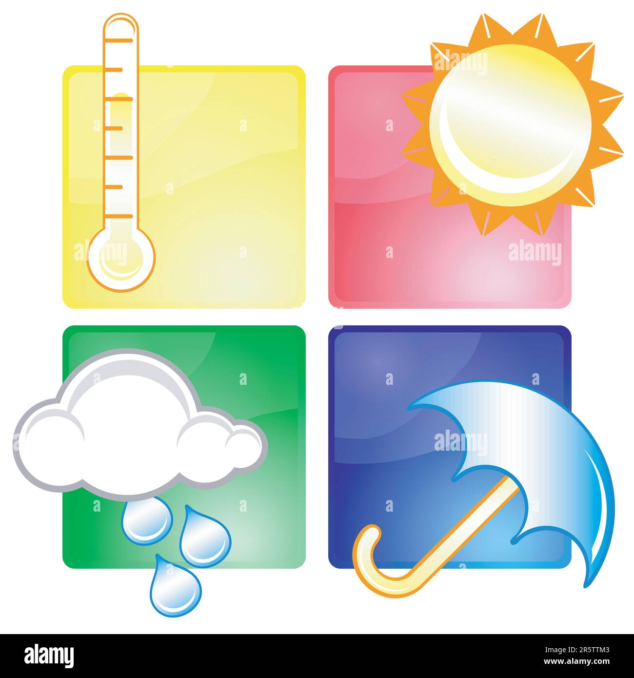Set of different weather icons Stock Vector Image & Art - Alamy