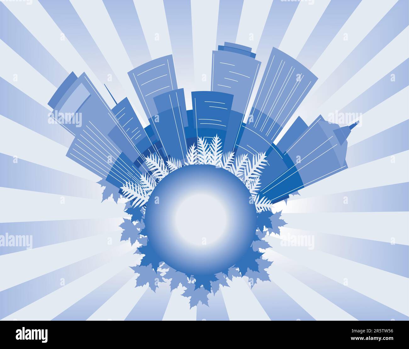 Vector background illustration of an abstract city Stock Vector Image ...