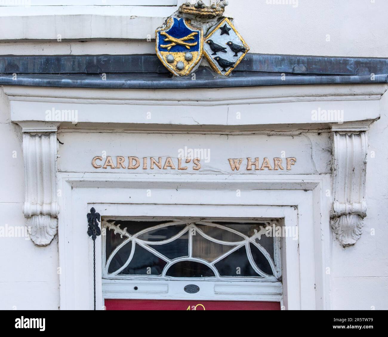 London, UK - April 17th 2023: The exterior of Cardinals Wharf, located ...