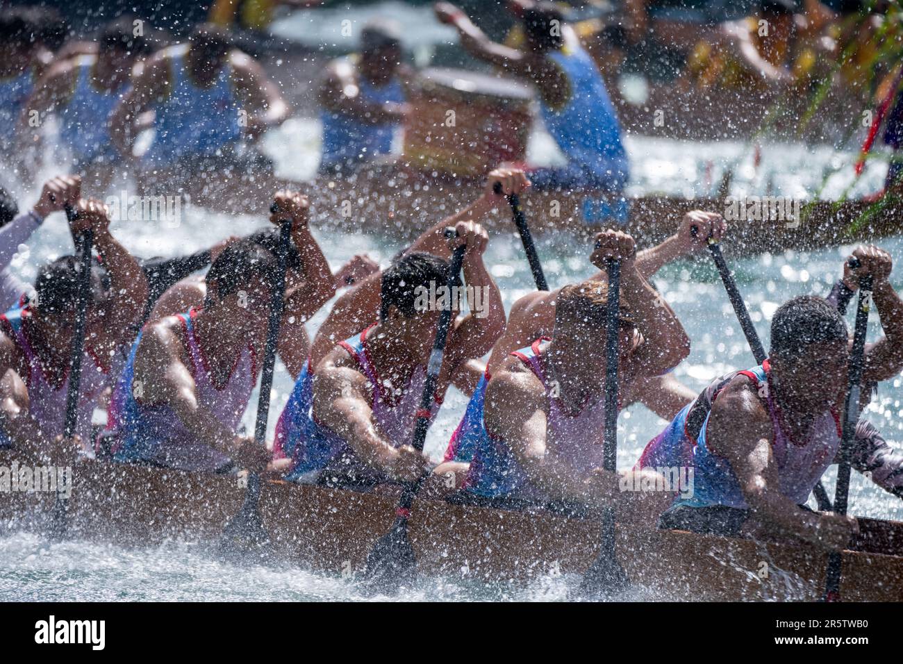 Rowing team finish hi-res stock photography and images - Alamy