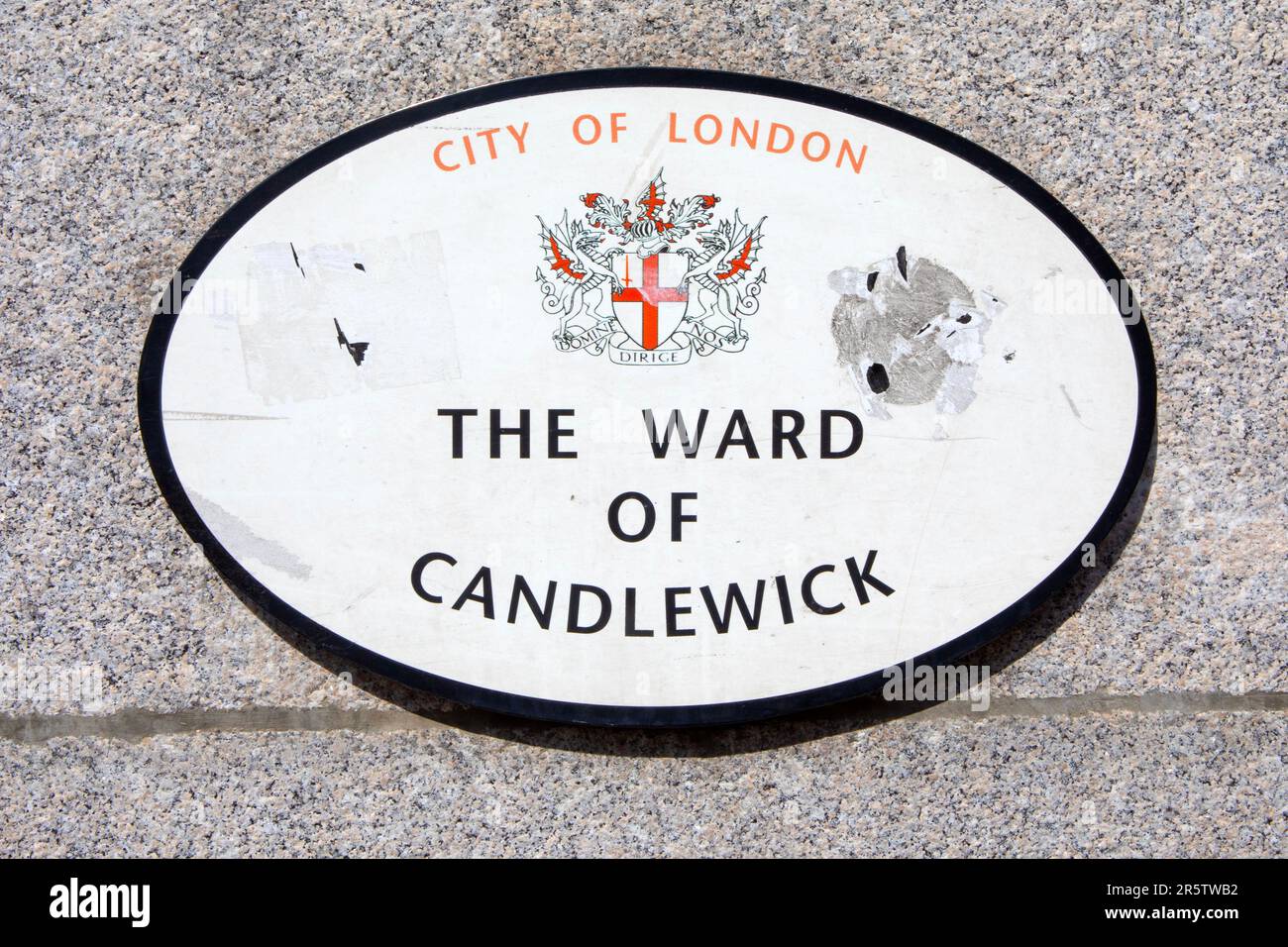 London, UK - March 2nd 2023: A sign marking the location of the ward of ...
