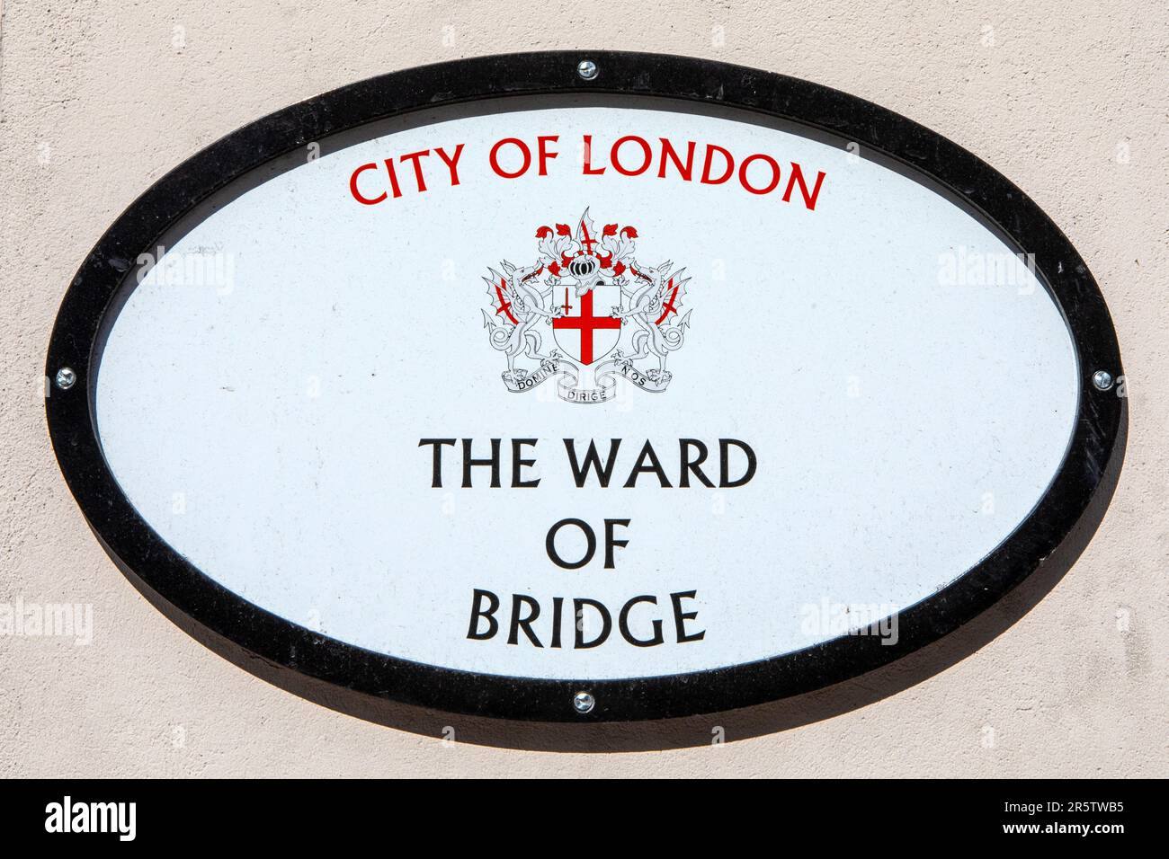 London, UK - March 2nd 2023: A sign marking the location of the ward of ...
