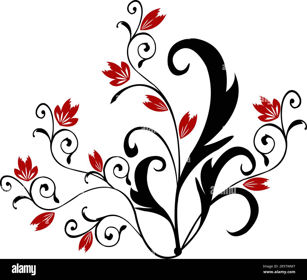 Flower - vector Stock Vector Image & Art - Alamy