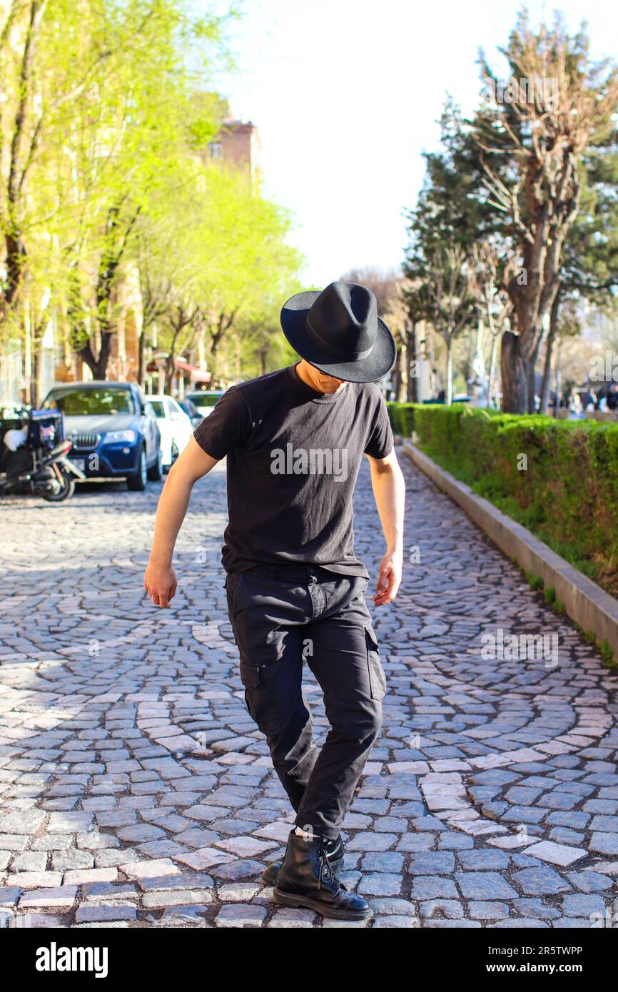 Black boy dancing outside hi-res stock photography and images - Alamy