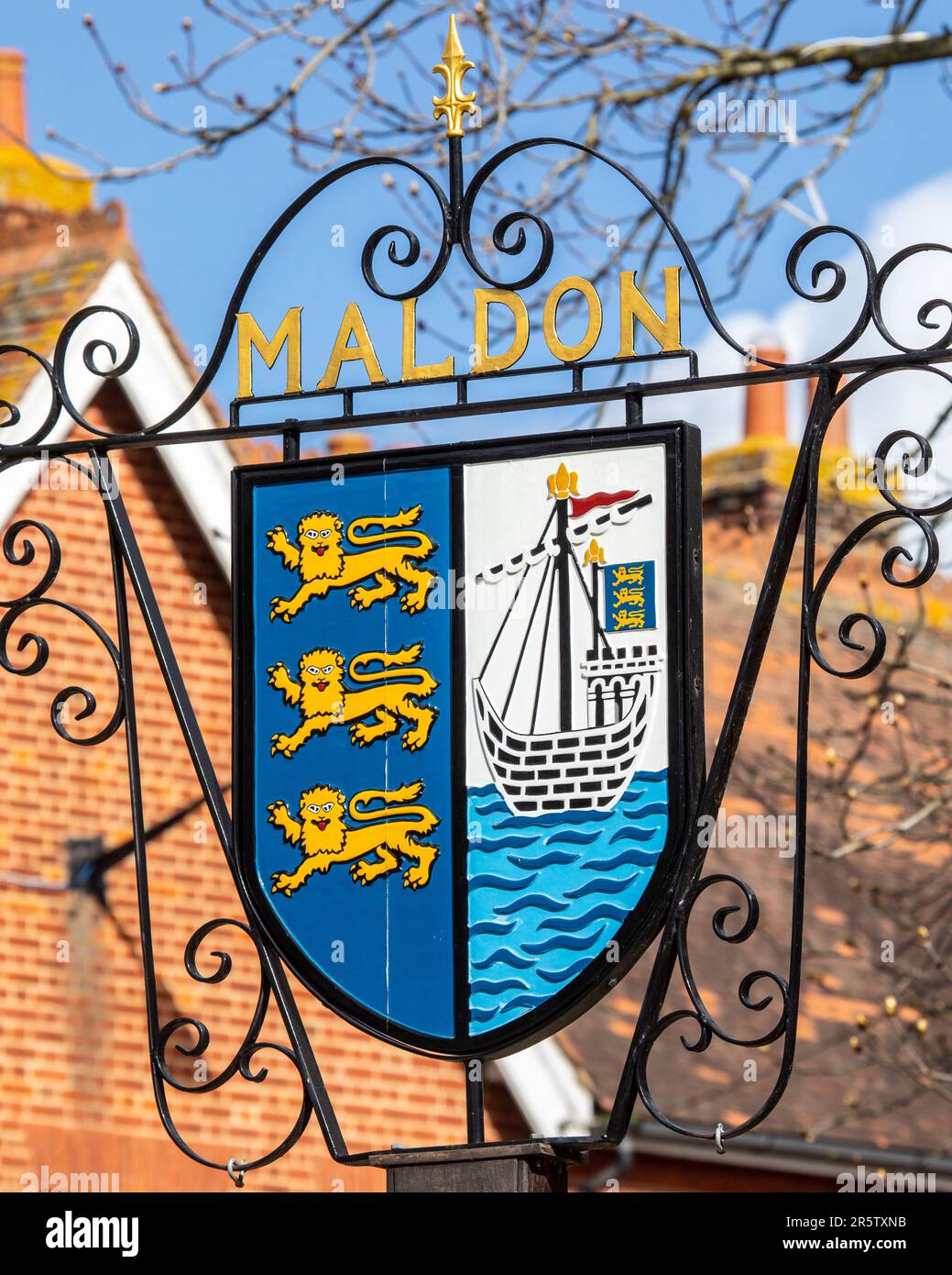 Maldon town sign hi-res stock photography and images - Alamy
