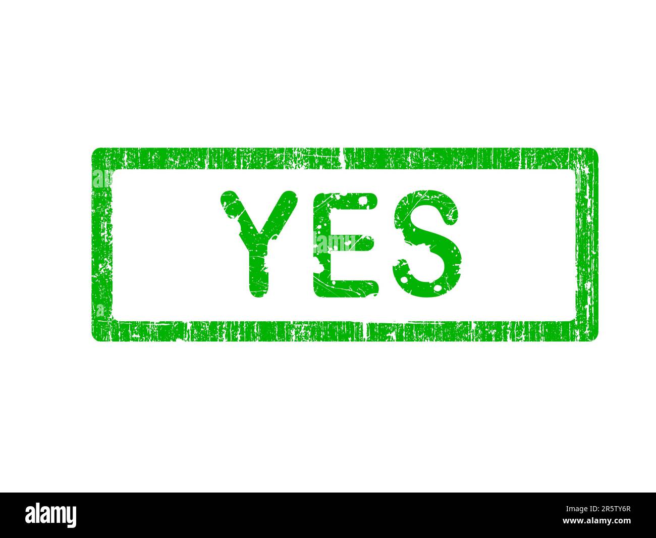 Yes stamp Stock Vector Images - Alamy