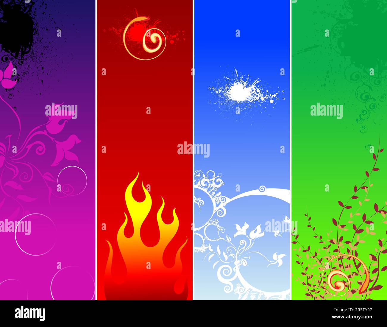 Elemental tree Stock Vector Images - Alamy
