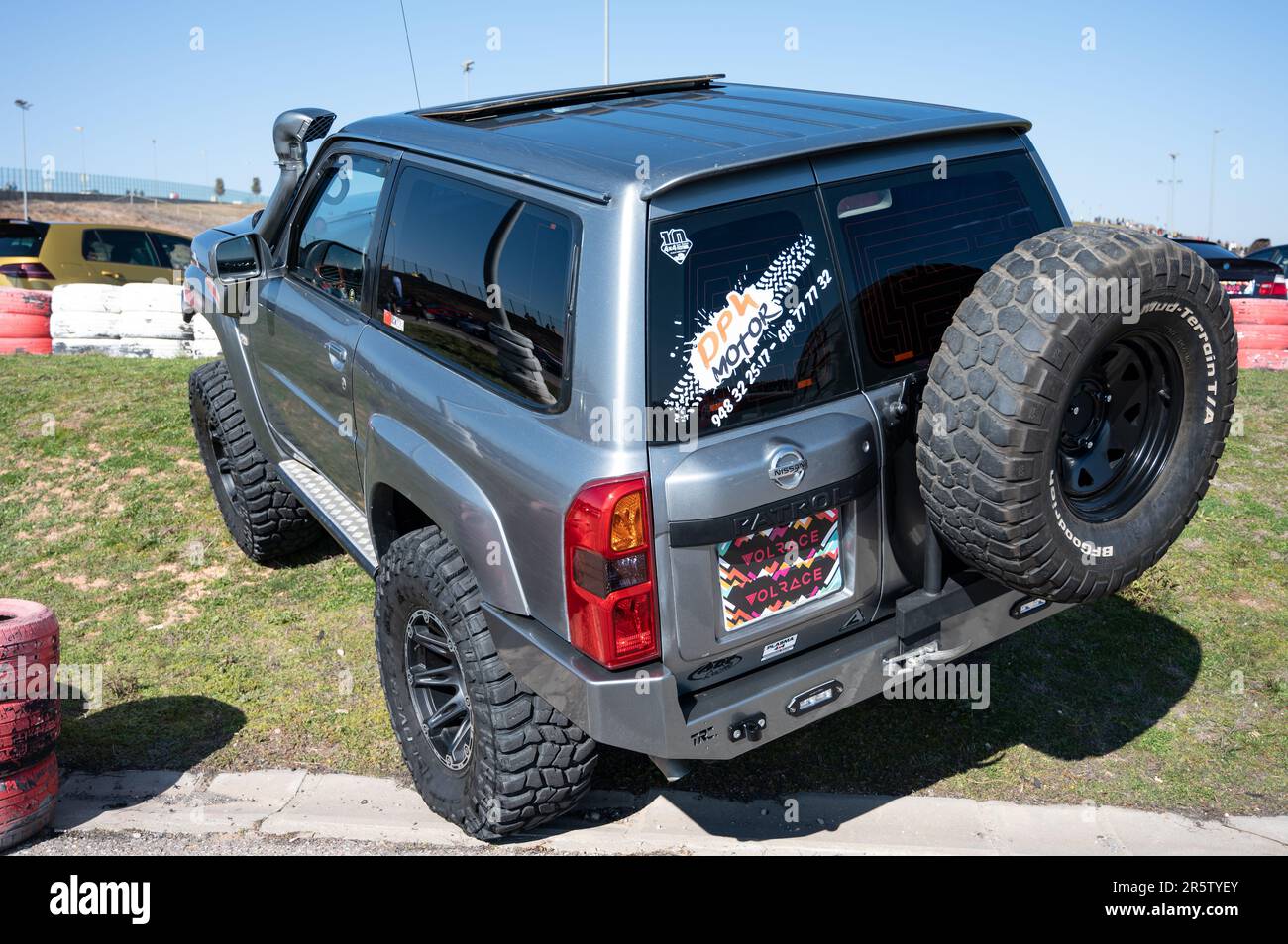 Detail of a Japanese off-road vehicle, it is a fifth generation Nissan ...
