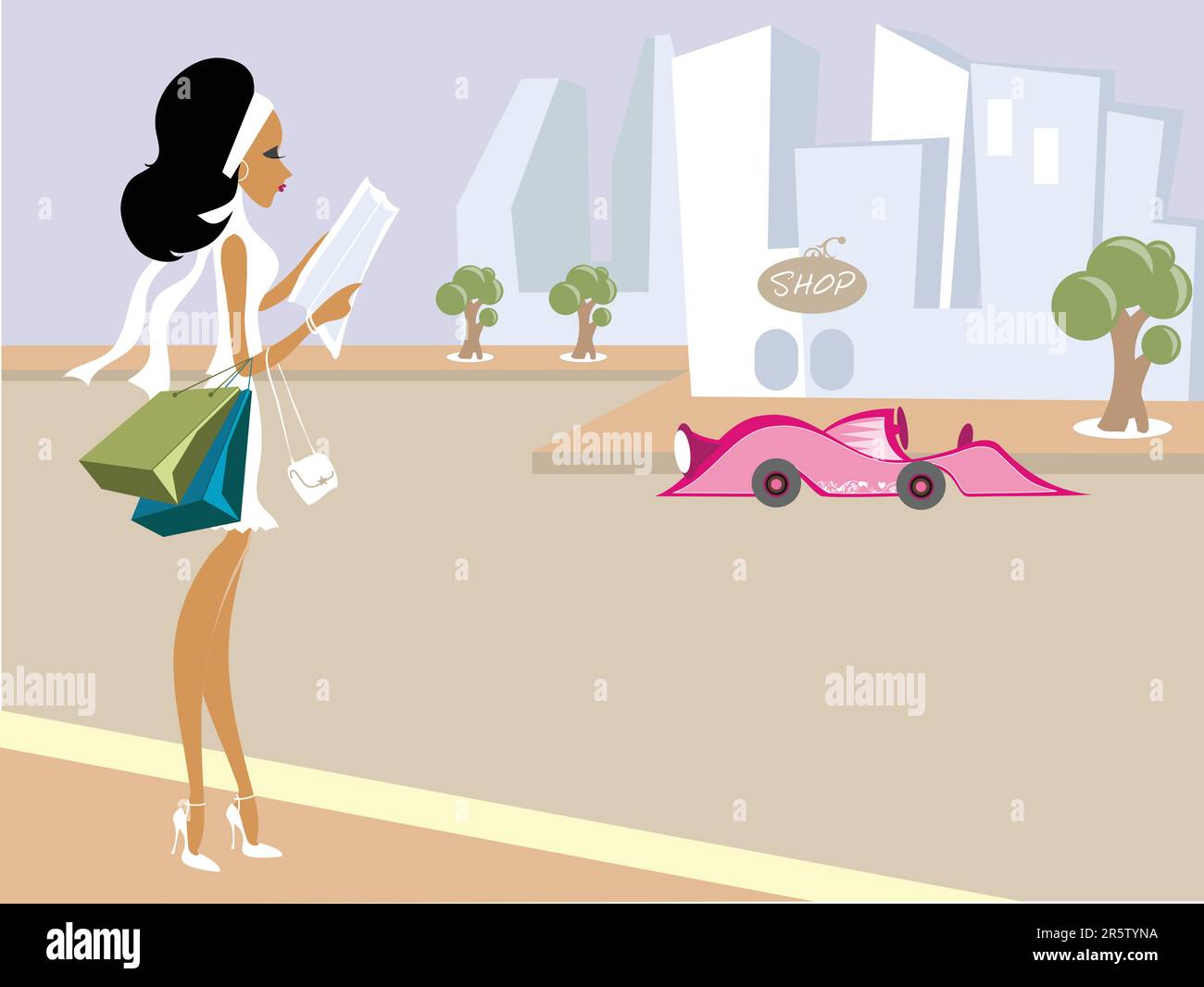 Consumer reading Stock Vector Images - Alamy