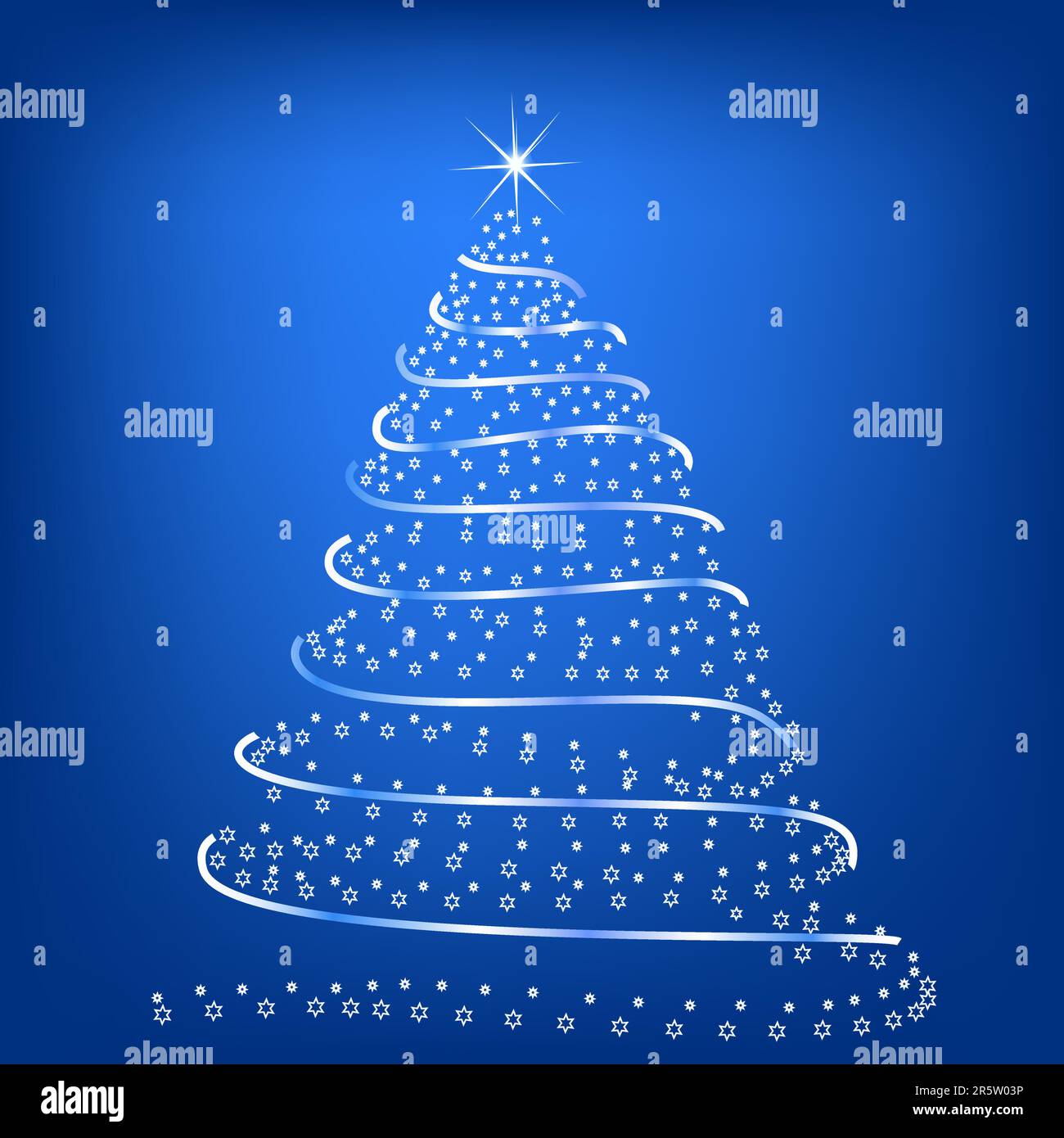 Stylized Christmas tree abstract vector illustration Stock Vector Image ...