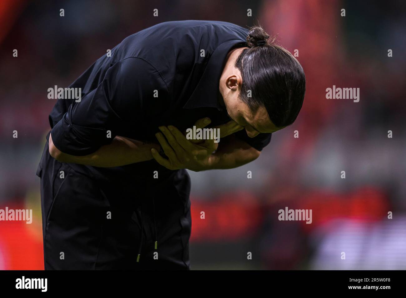 Milan, Italy. 4 June 2023. Zlatan Ibrahimovic of AC Milan during a ...