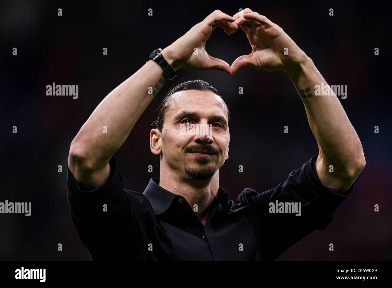 Milan, Italy. 4 June 2023. Zlatan Ibrahimovic of AC Milan during a ...