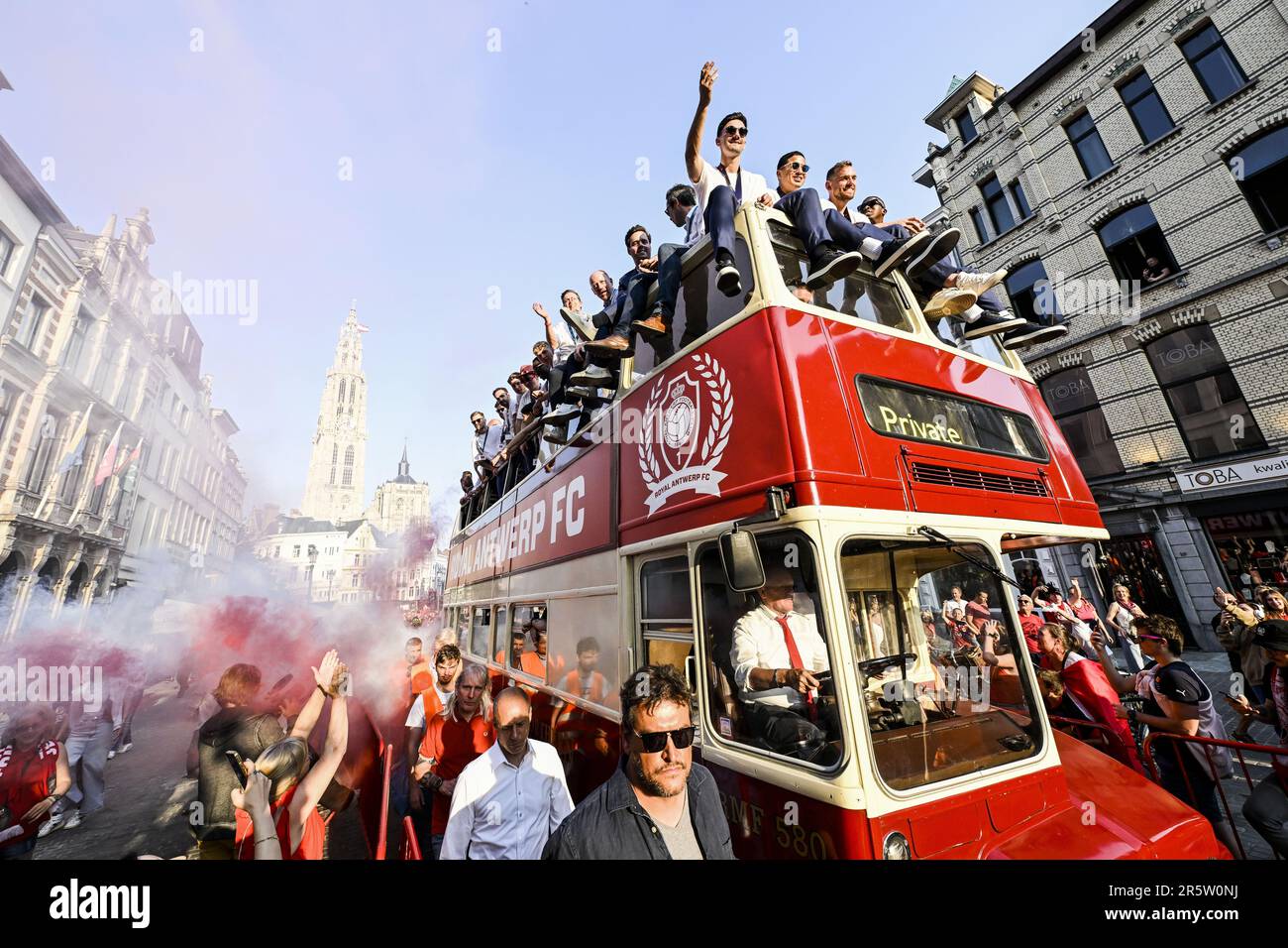 Antwerp, Belgium. 05th June, 2023. Illustration shows celebrations of ...
