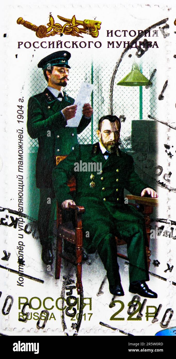 MOSCOW, RUSSIA - MAY 17, 2023: Postage stamp printed in Russia shows ...