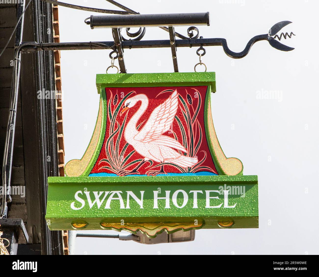 Essex, UK - April 10th 2023: The traditional hanging sign on the ...