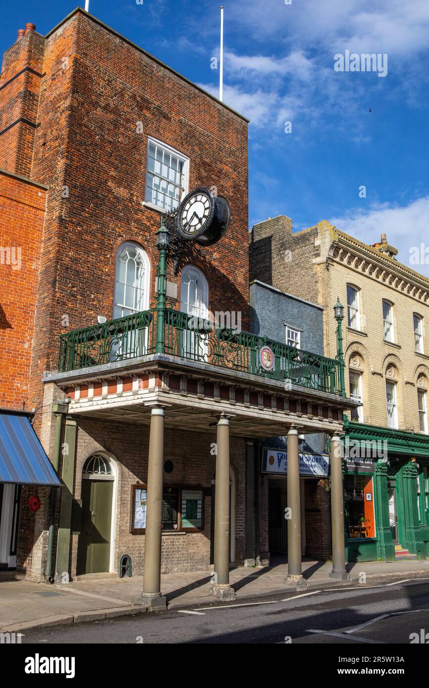 Essex, UK - April 10th 2023: The exterior of The Moot Hall in the town ...