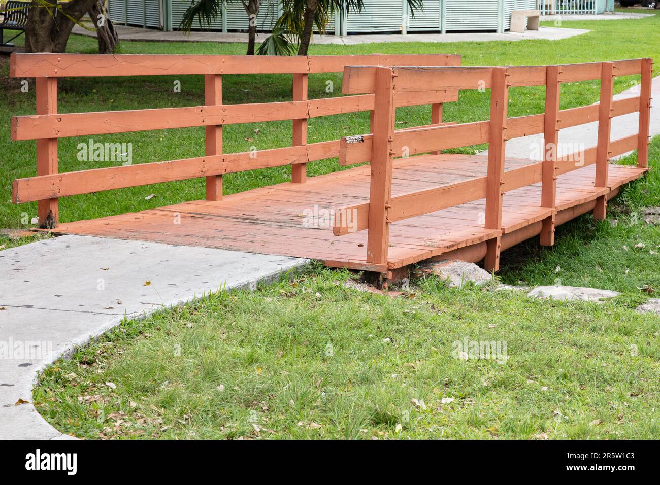 Photography of a bridge to a pat way in a Miami Florida park Stock ...