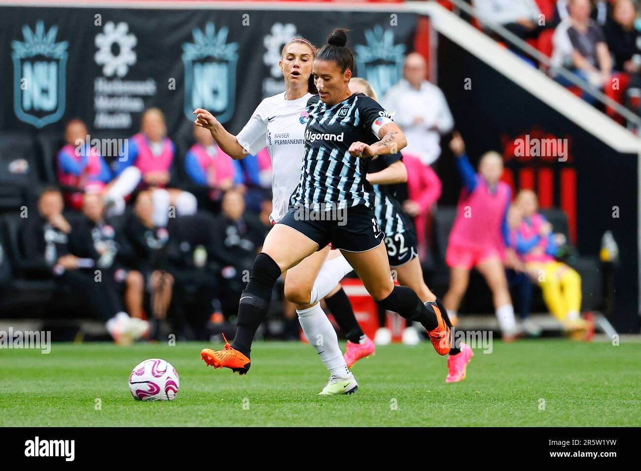 HARRISON, NJ - JUNE 04: Ali Krieger #11 of NJ/NY Gotham FC during the ...