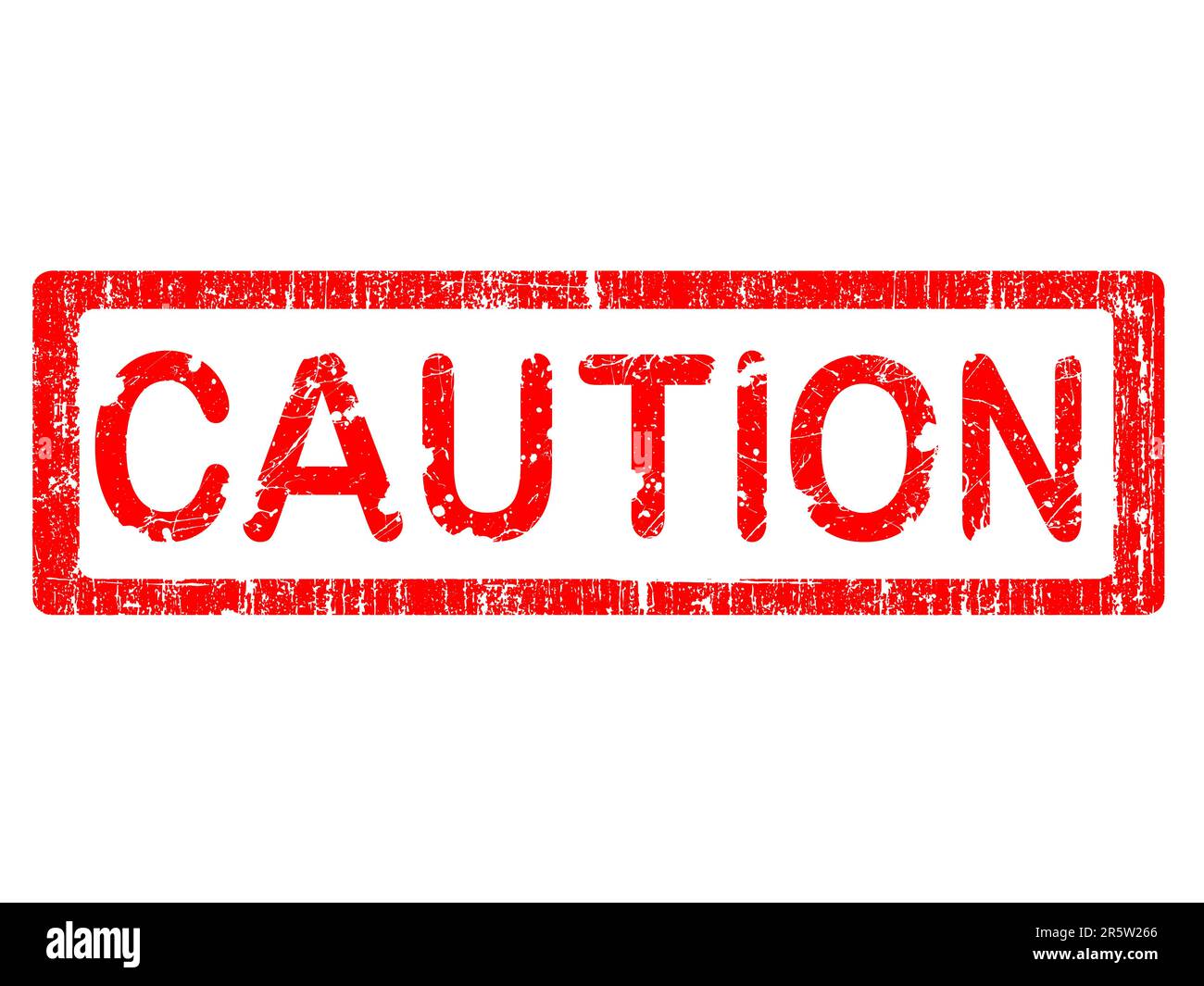 Grunge Office Stamp with the words CAUTION in a grunge splattered text ...