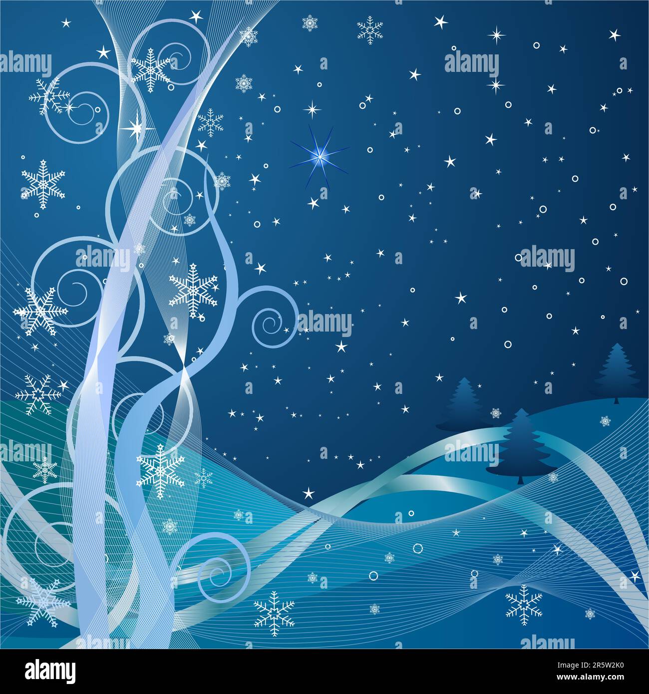 Abstract winter background - vector Stock Vector Image & Art - Alamy