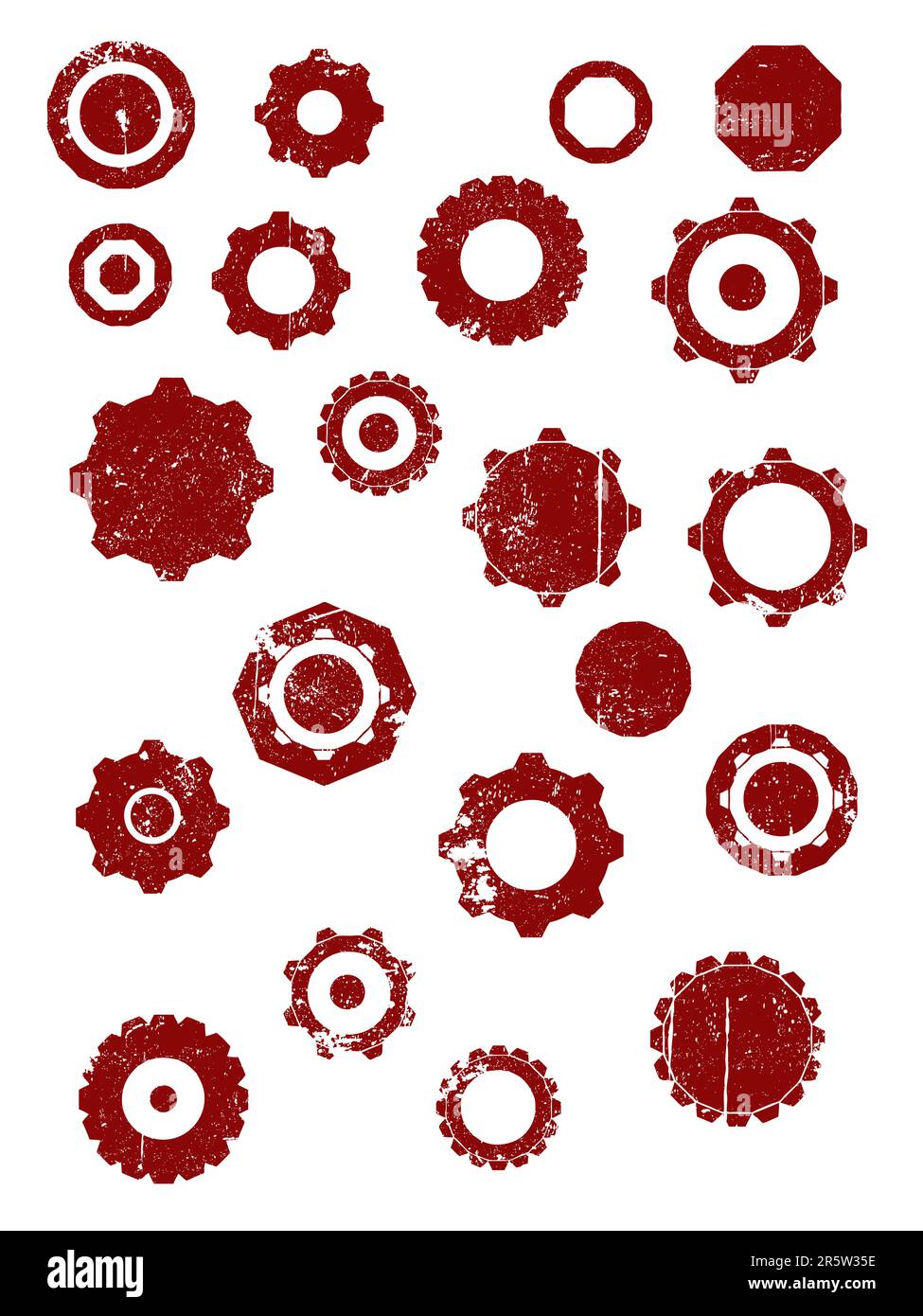 Grunge elements - Cogs and Wheels - Highly Detailed vector grunge ...